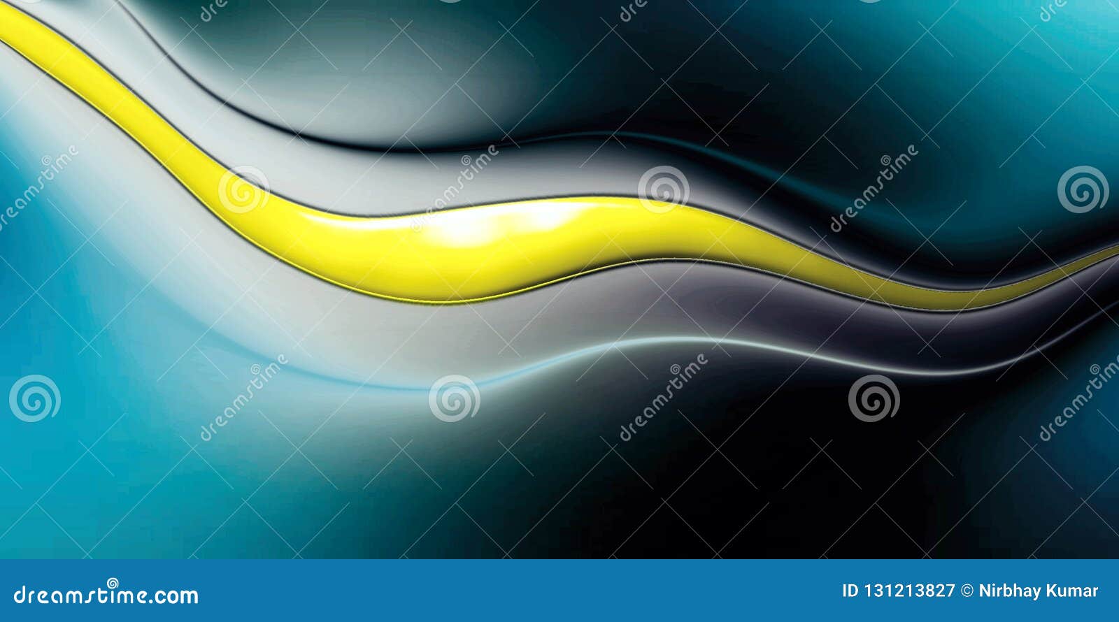 Wave Background with Bright Gradient and Blur Effects Stock ...