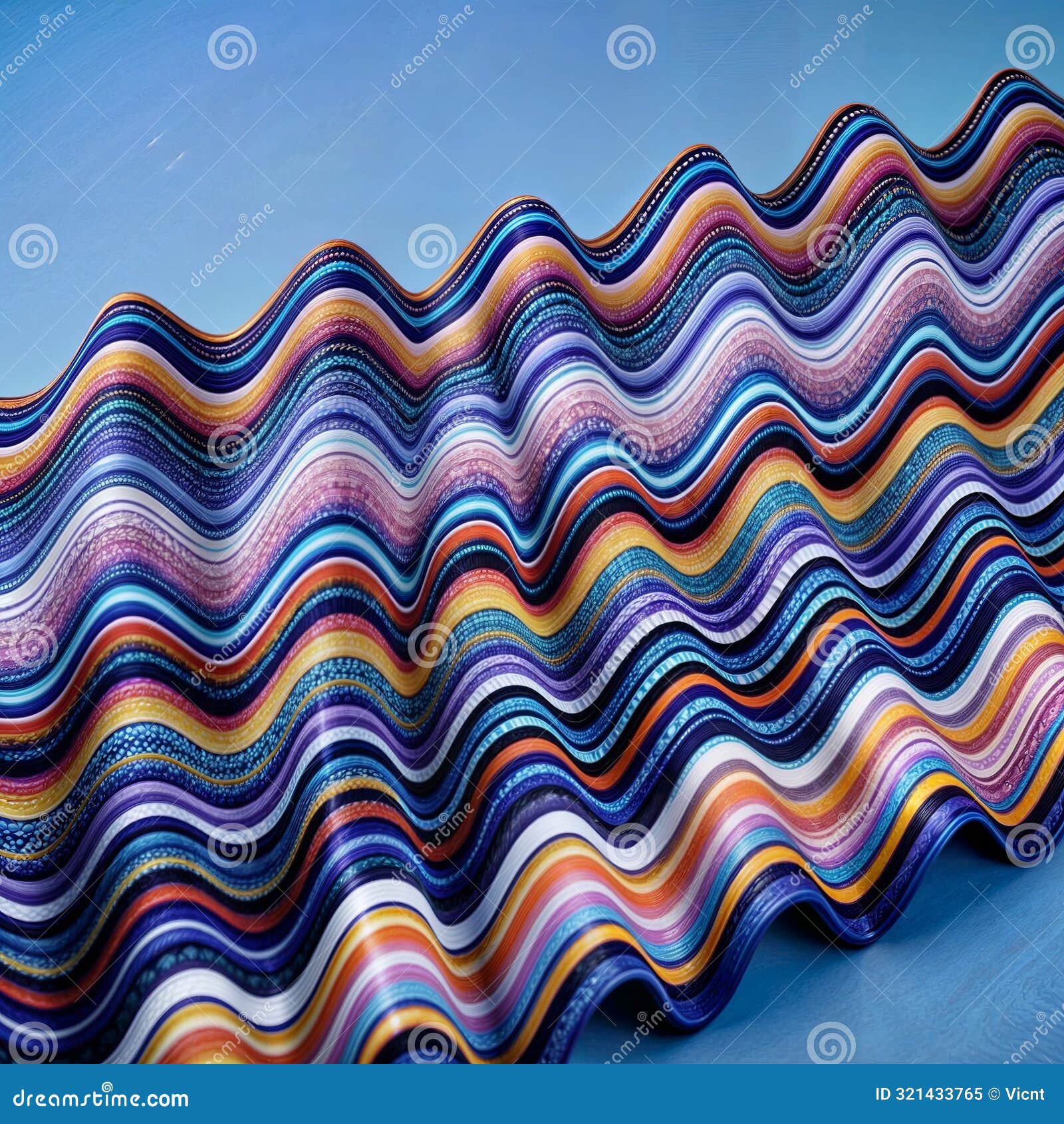 Wave Background. Color Curved Texture Stock Image - Image of ridged ...