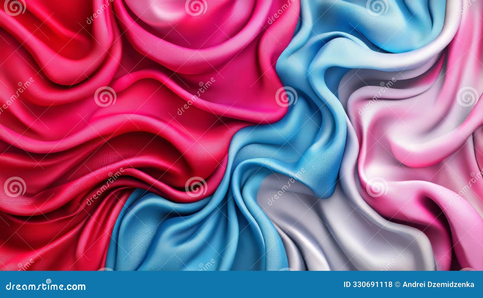 Wave Background Made from Silk Fabric. Stock Illustration Stock Photo ...