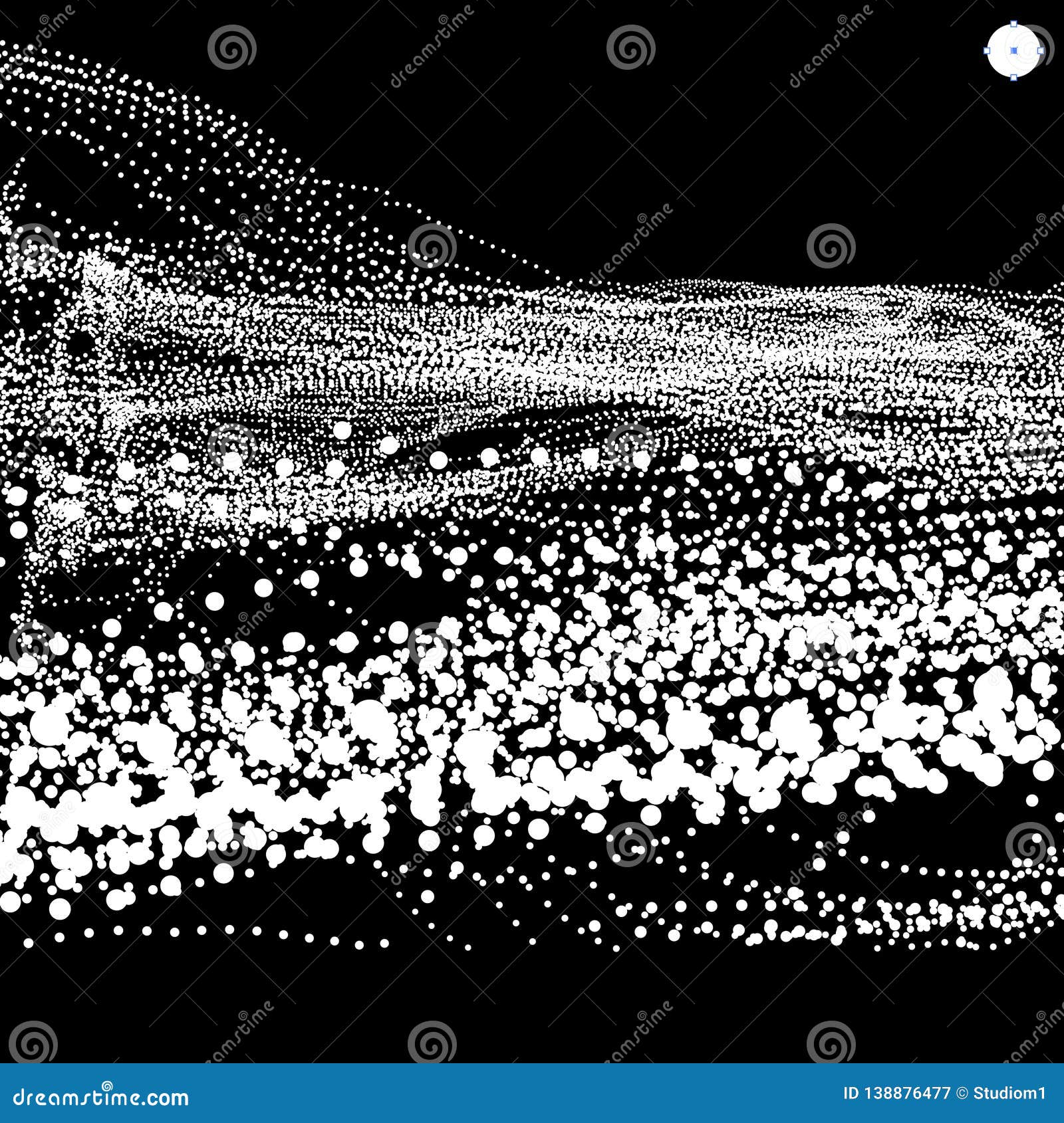 Wave Background. Ripple Grid. 3D Technology Style. Illustration with ...