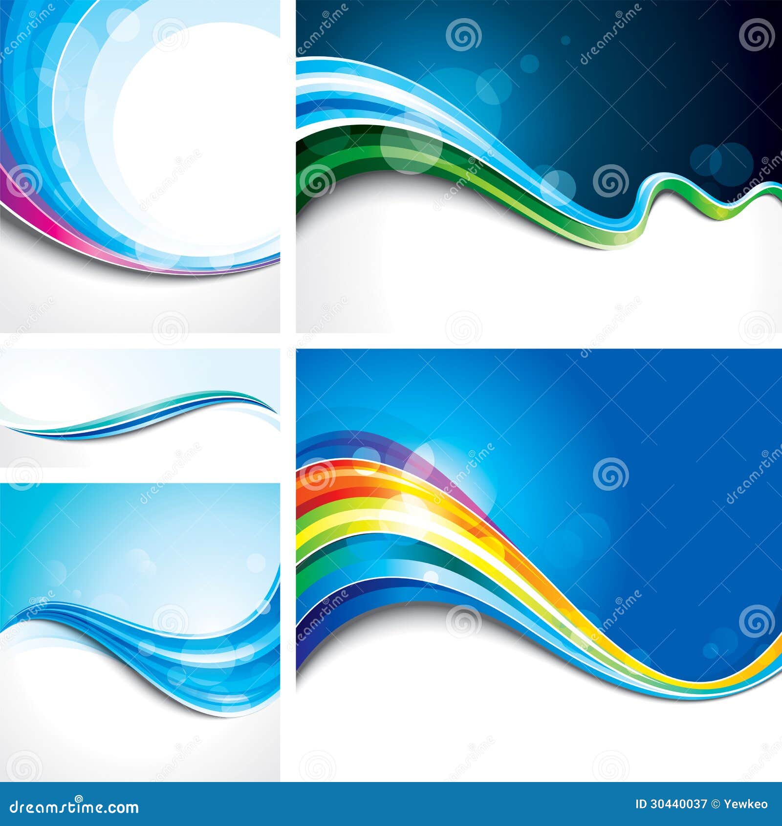 Wave Background set stock vector. Illustration of synergy - 30440037