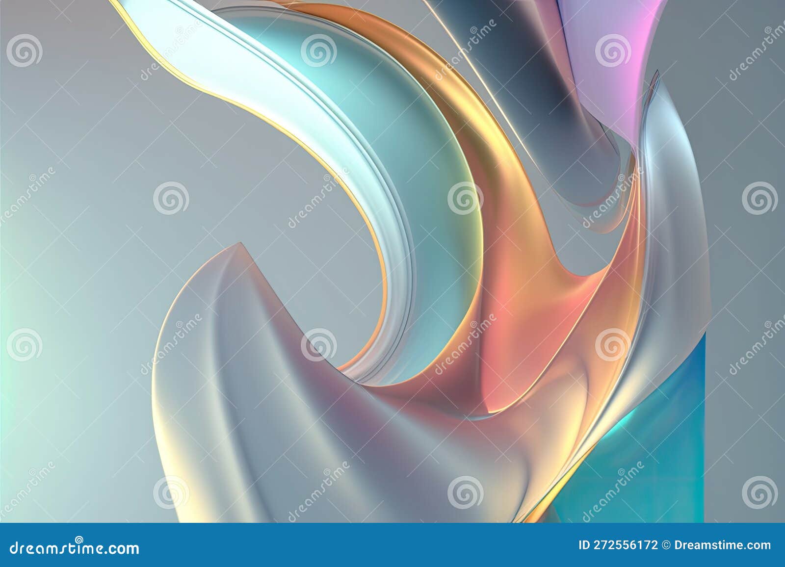 Abstract Translucent Colorful Wave Background Stock Illustration ...