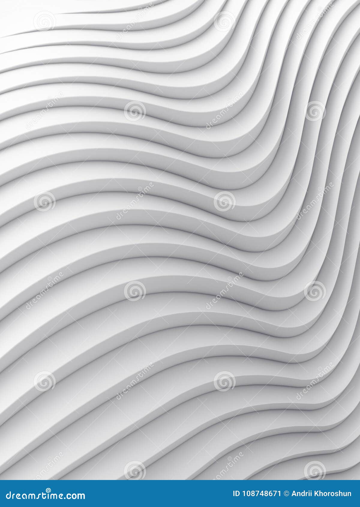 Wave Band Abstract Background Surface 3d Rendering Stock Illustration ...