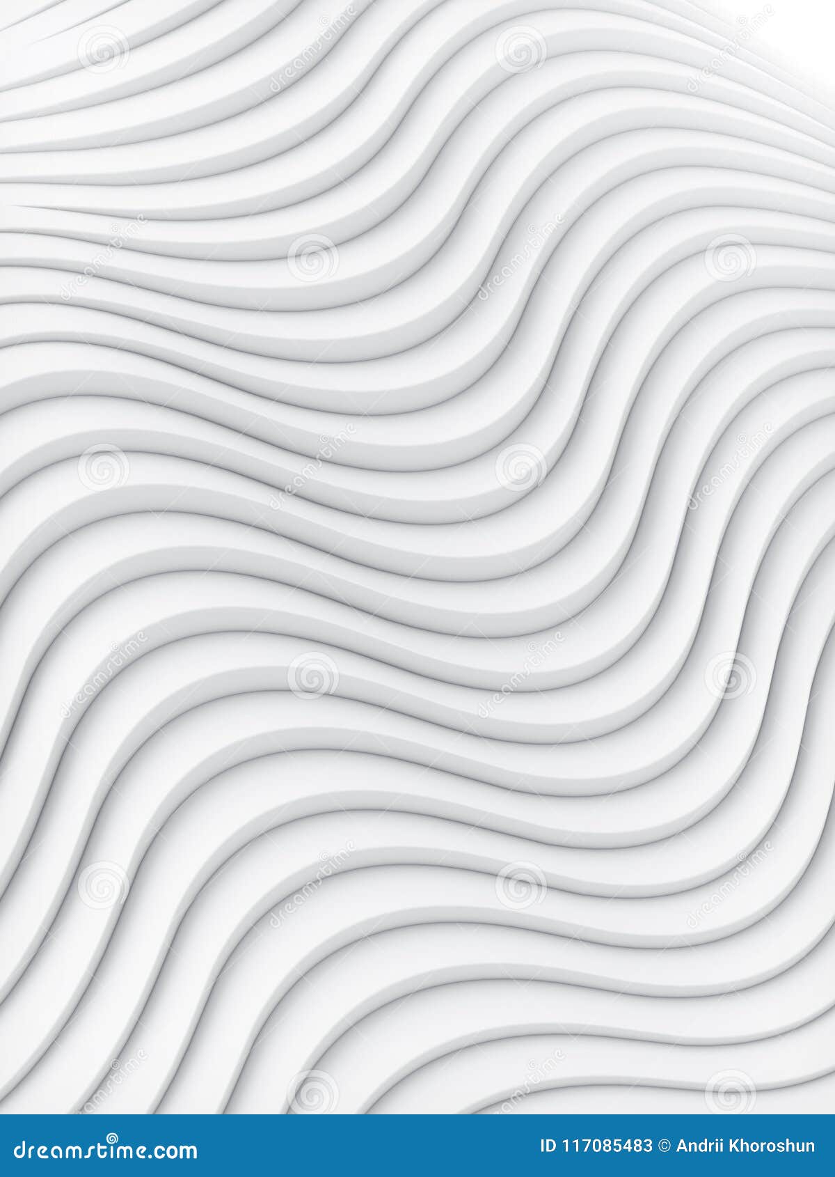 Wave Band Abstract Background Surface 3d Rendering Stock Illustration ...