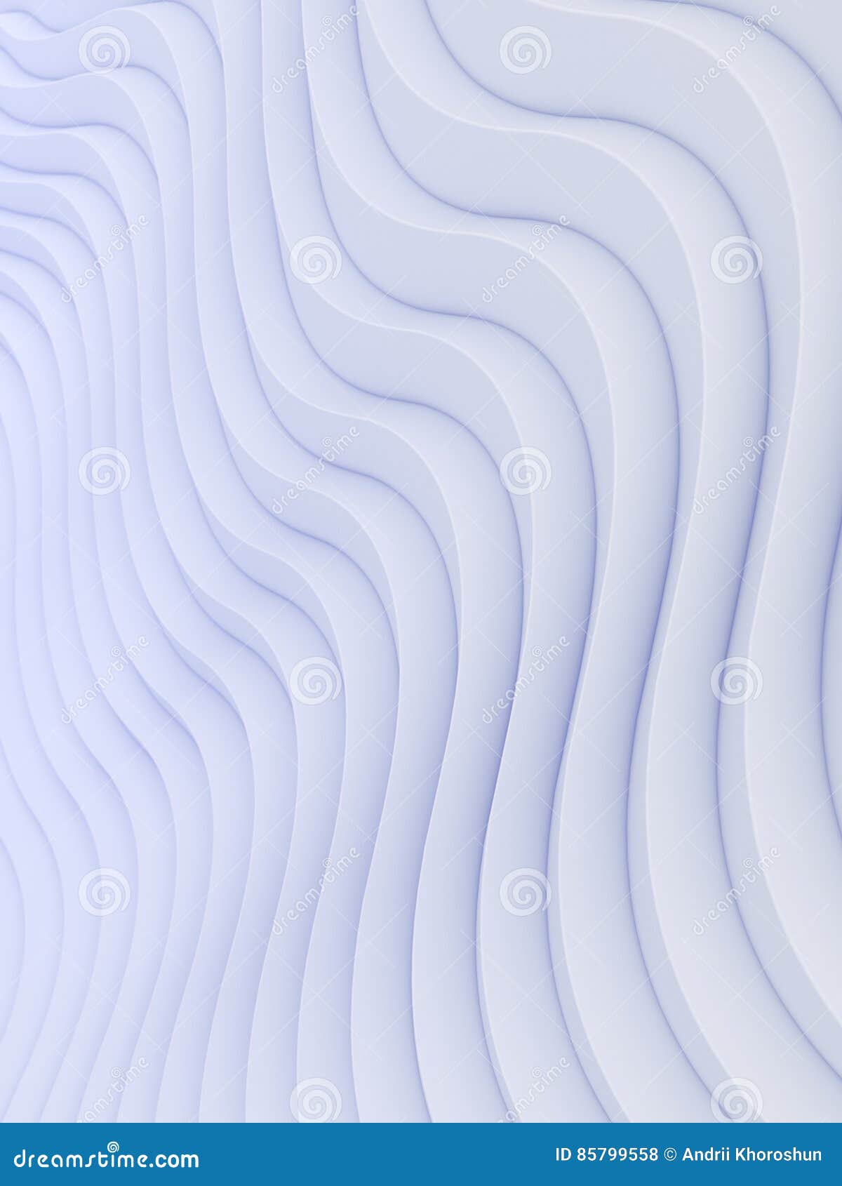 Wave Band Abstract Background Surface 3d Rendering Stock Illustration ...