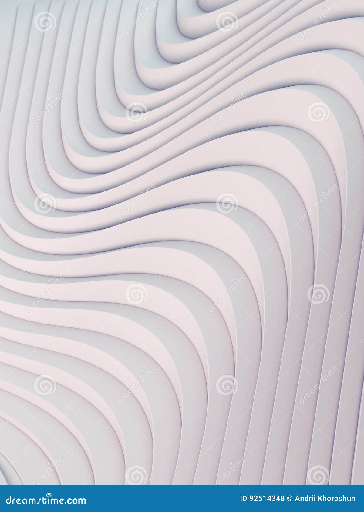 Wave Band Abstract Background Surface 3d Rendering Stock Illustration ...