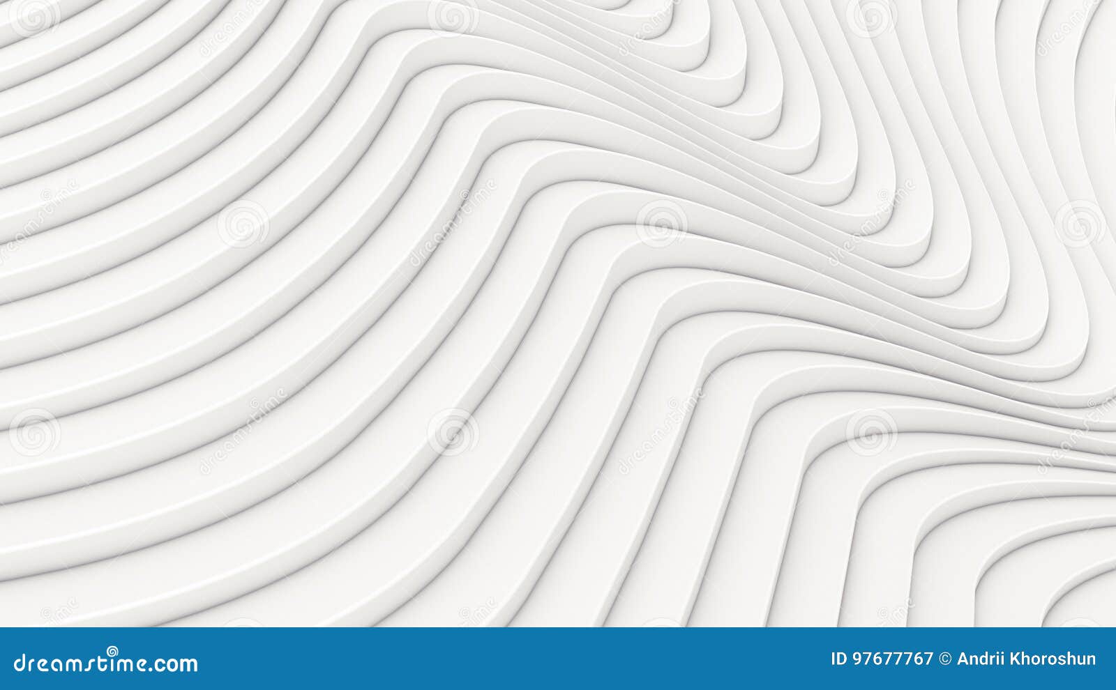 Wave Band Abstract Background Surface 3d Rendering Stock Illustration ...
