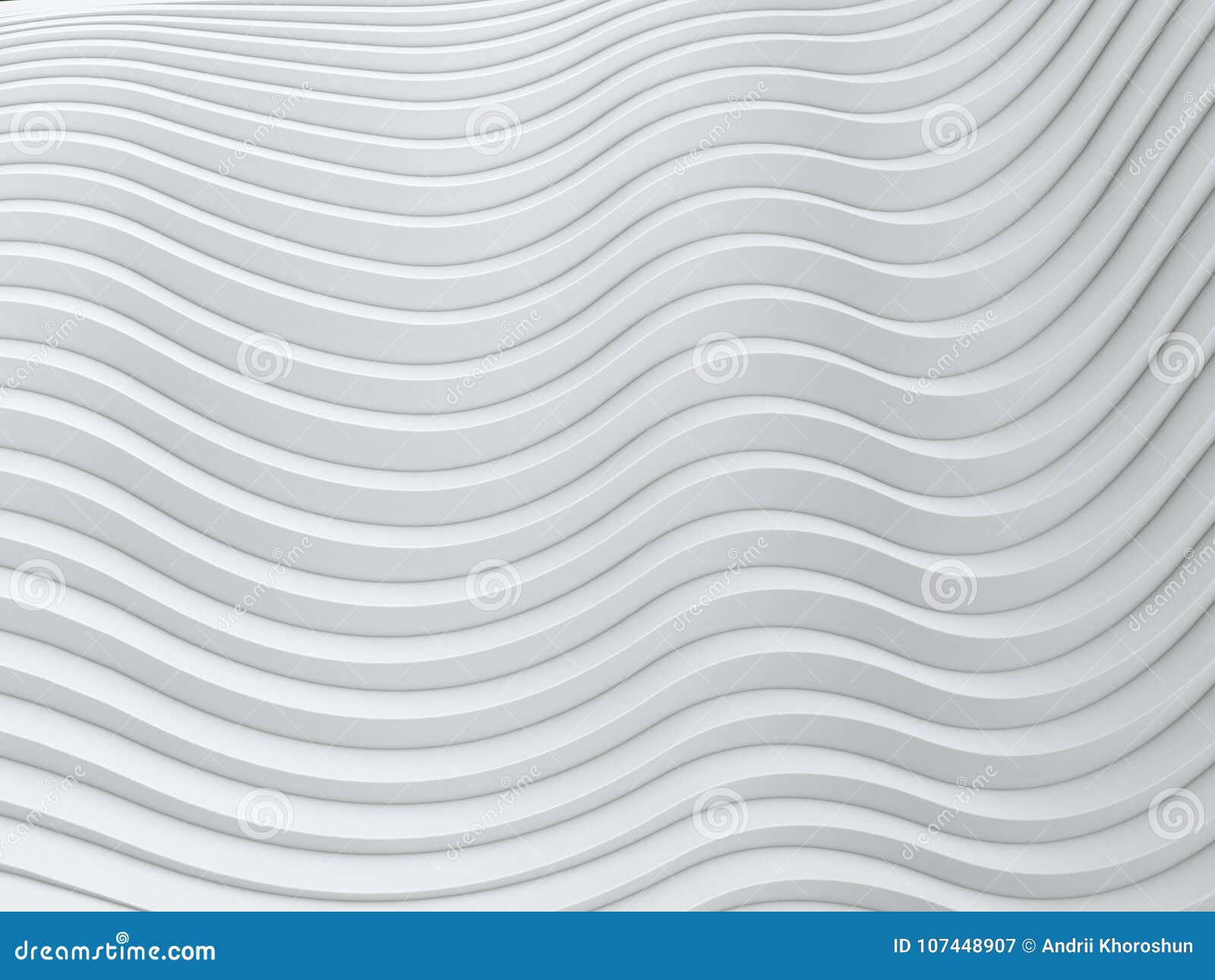 Wave Band Abstract Background Surface 3d Rendering Stock Illustration ...