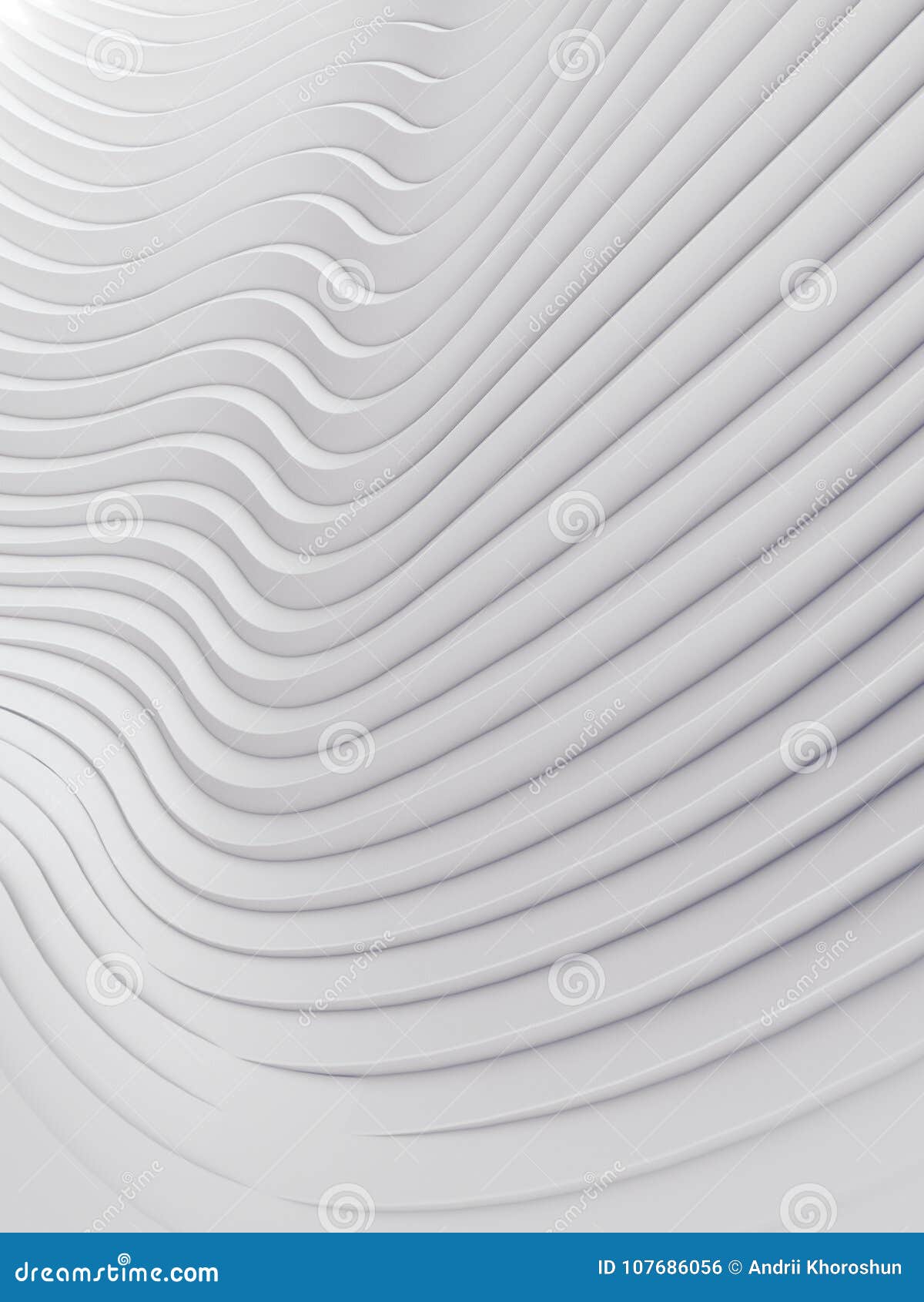 Wave Band Abstract Background Surface 3d Rendering Stock Illustration ...