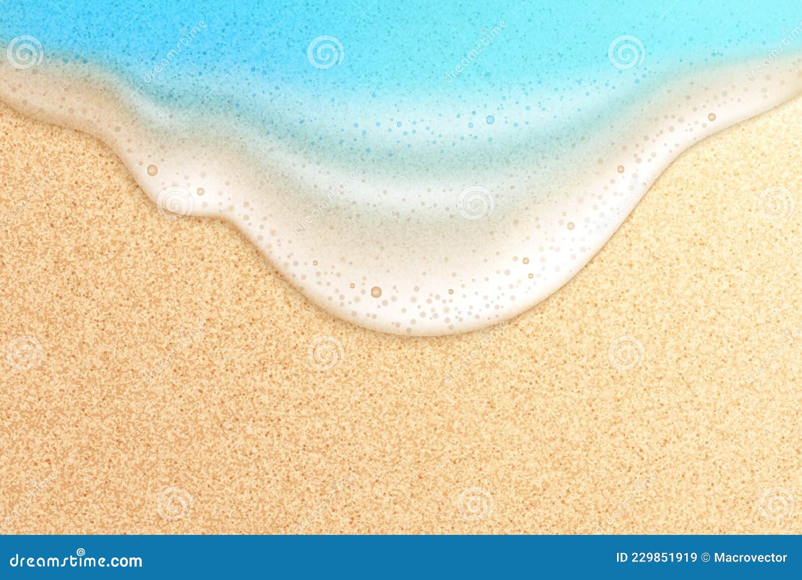 Wave on Beach Composition stock vector. Illustration of nature - 229851919