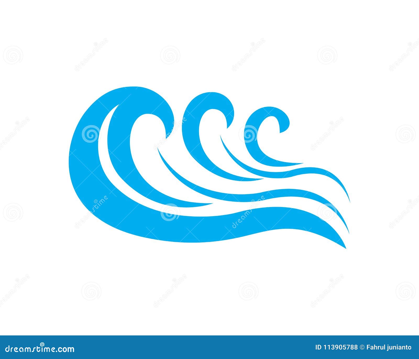 Wave Beach Holiday Logo Design Concept Stock Vector - Illustration of ...