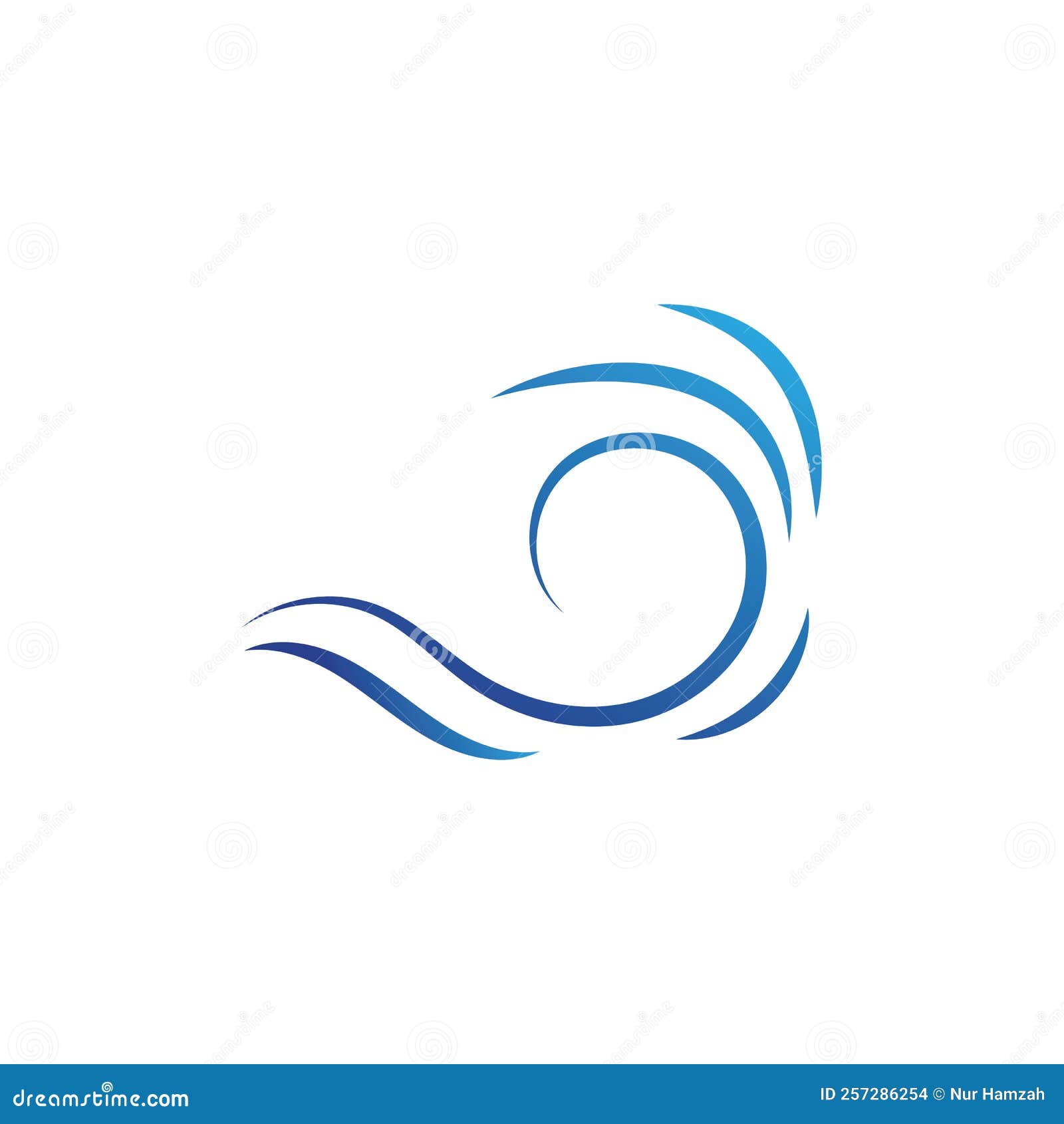 Wave Beach Logo Design Vector Illustration Template Stock Vector ...