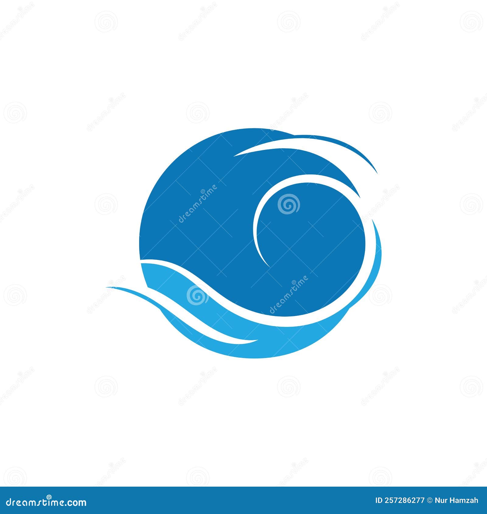 Wave Beach Logo Design Vector Illustration Template Stock Vector ...