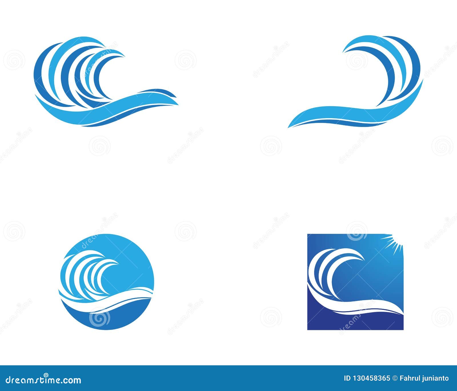 Wave Beach Splash Logo Vector Stock Vector - Illustration of creative ...