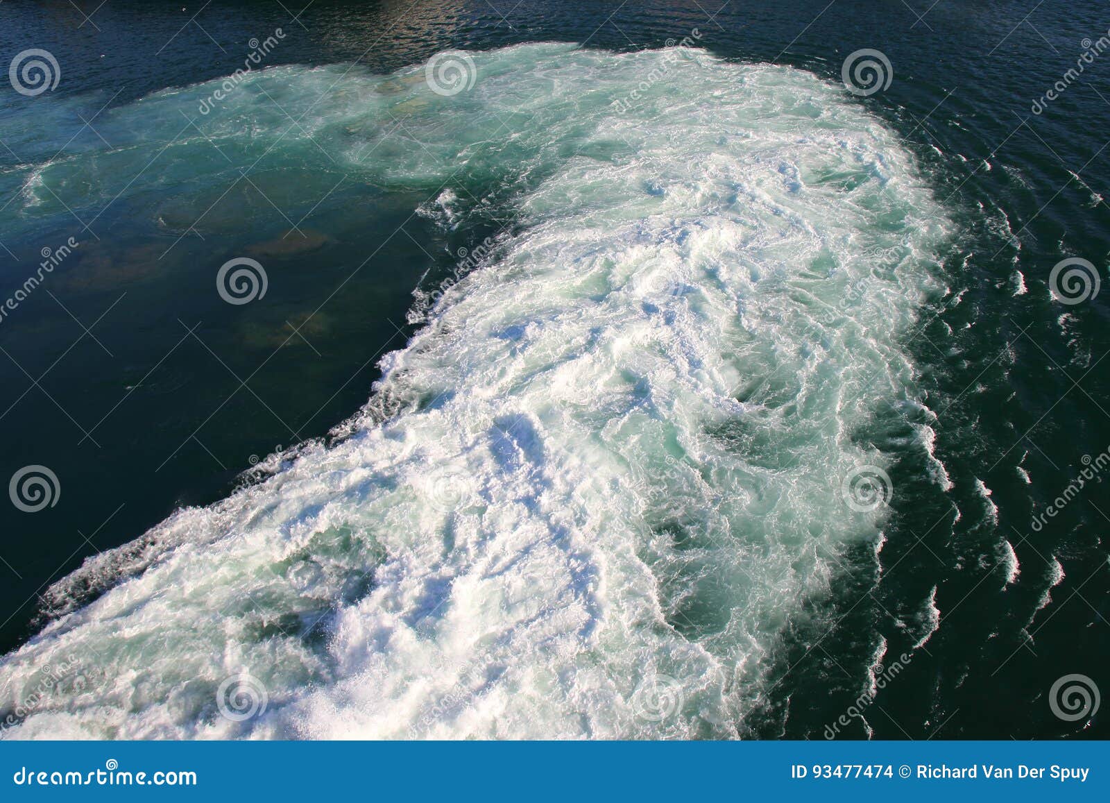 Wave behind a boat stock photo. Image of liner, blue - 93477474