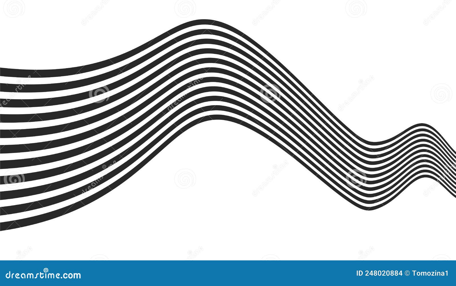 Wave bending illustration stock vector. Illustration of space - 248020884