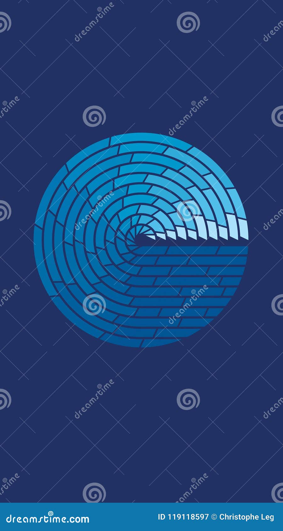 Wave stock illustration. Illustration of wave, blue - 119118597