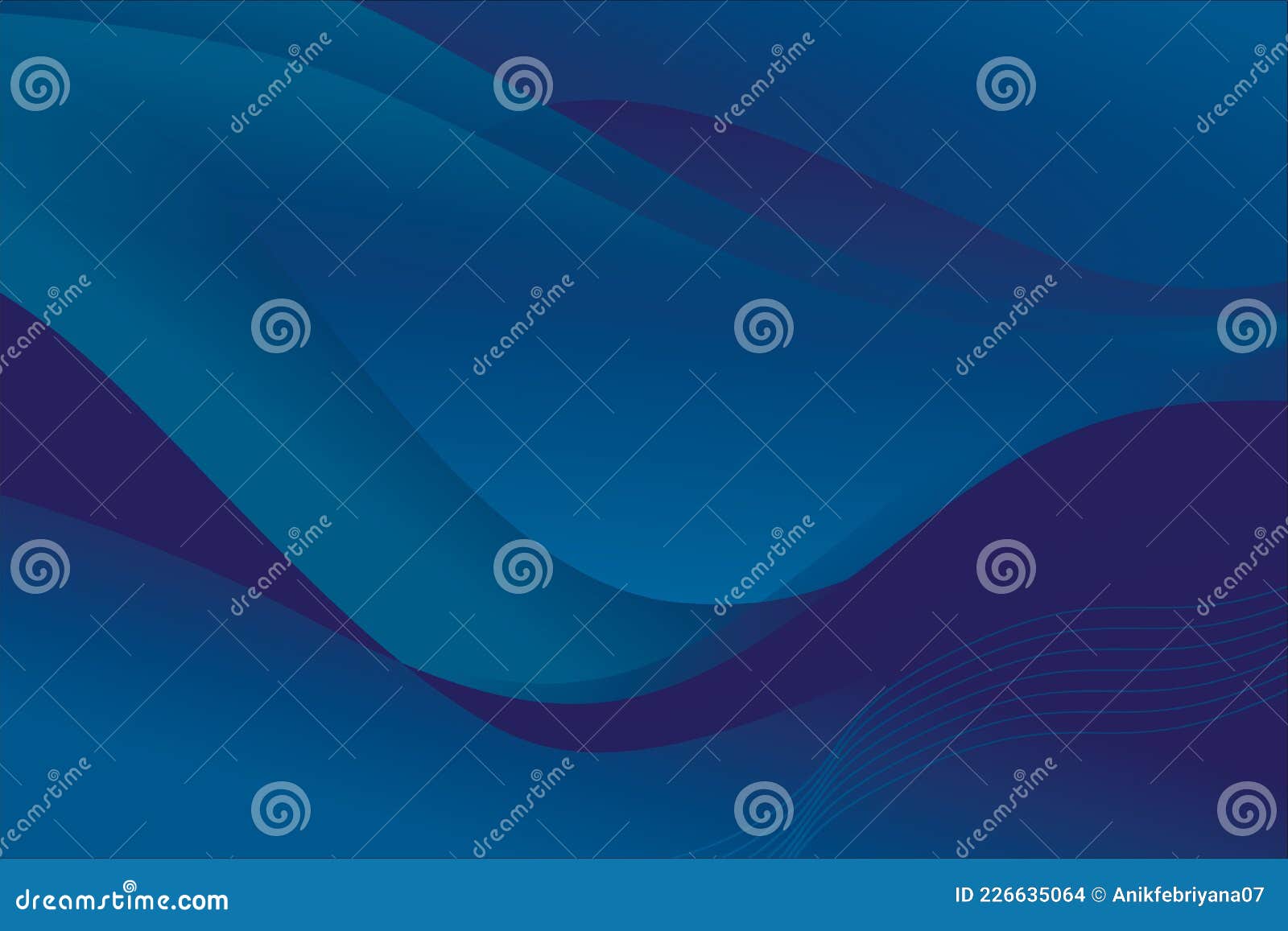 Wave Blue Color Abstract Background Stock Illustration - Illustration ...
