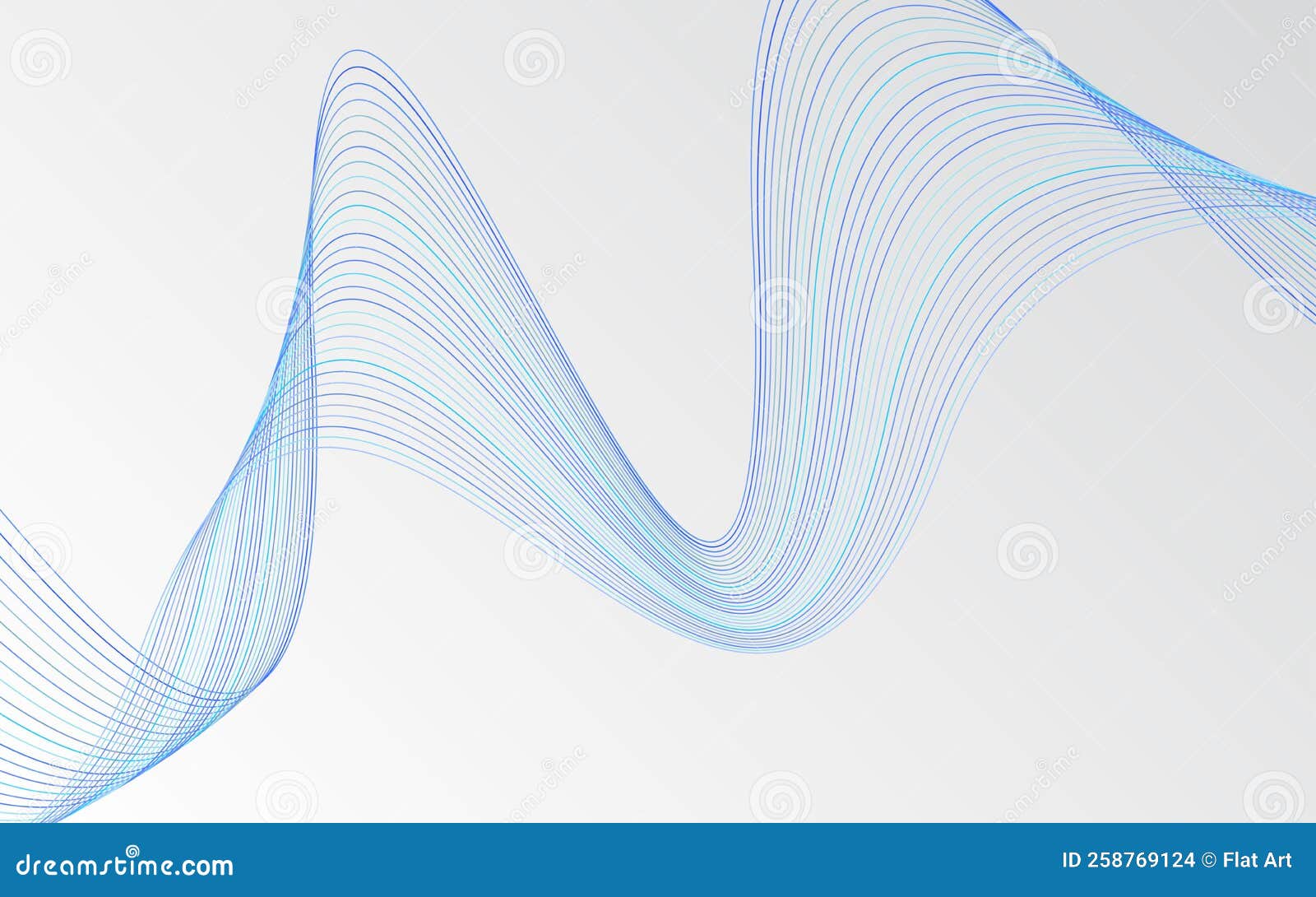 Wave of the Blue Colored Lines. High Resolution Stock Vector ...