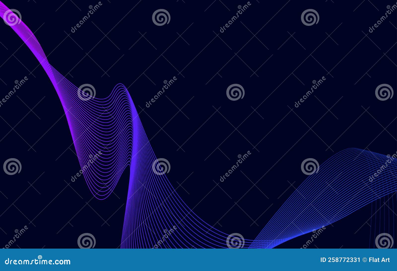 Wave of the Blue Colored Lines. High Resolution Stock Vector ...