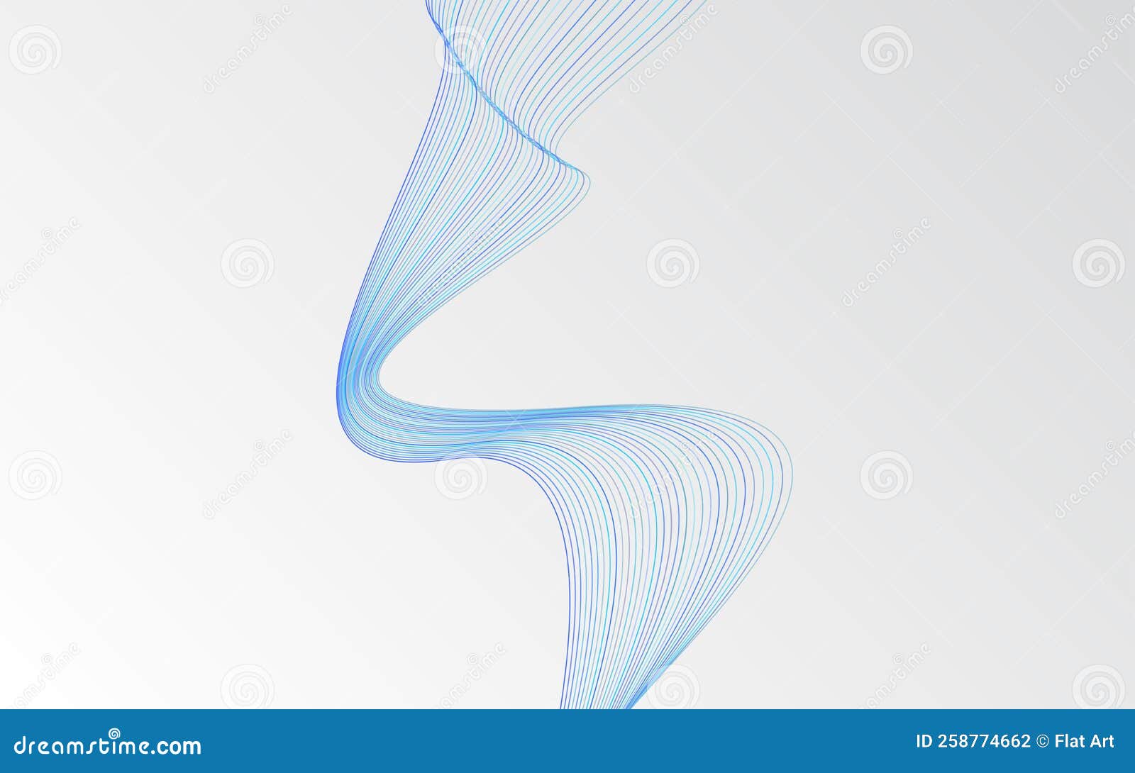Wave of the Blue Colored Lines. High Resolution Stock Vector ...