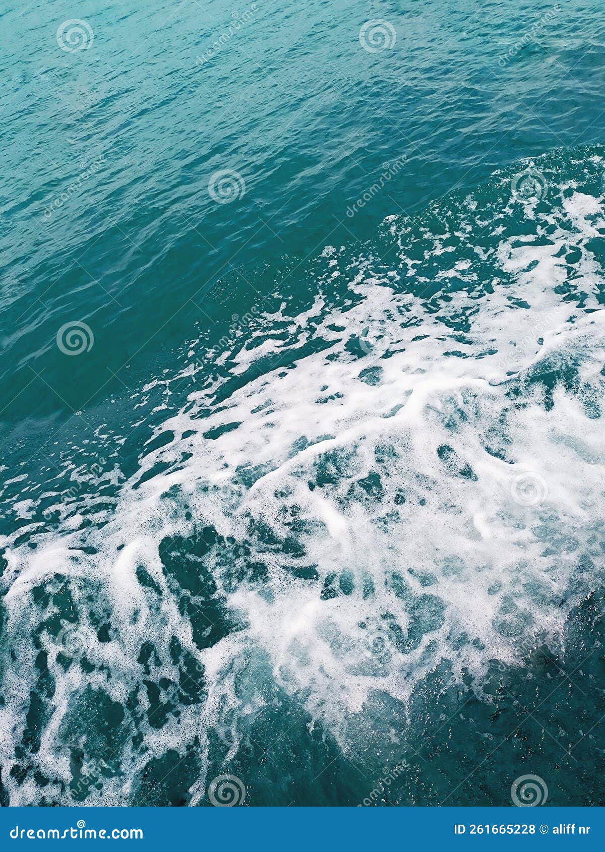 Wave of Blue Ocean on Giliyang Island Stock Photo - Image of cloud ...