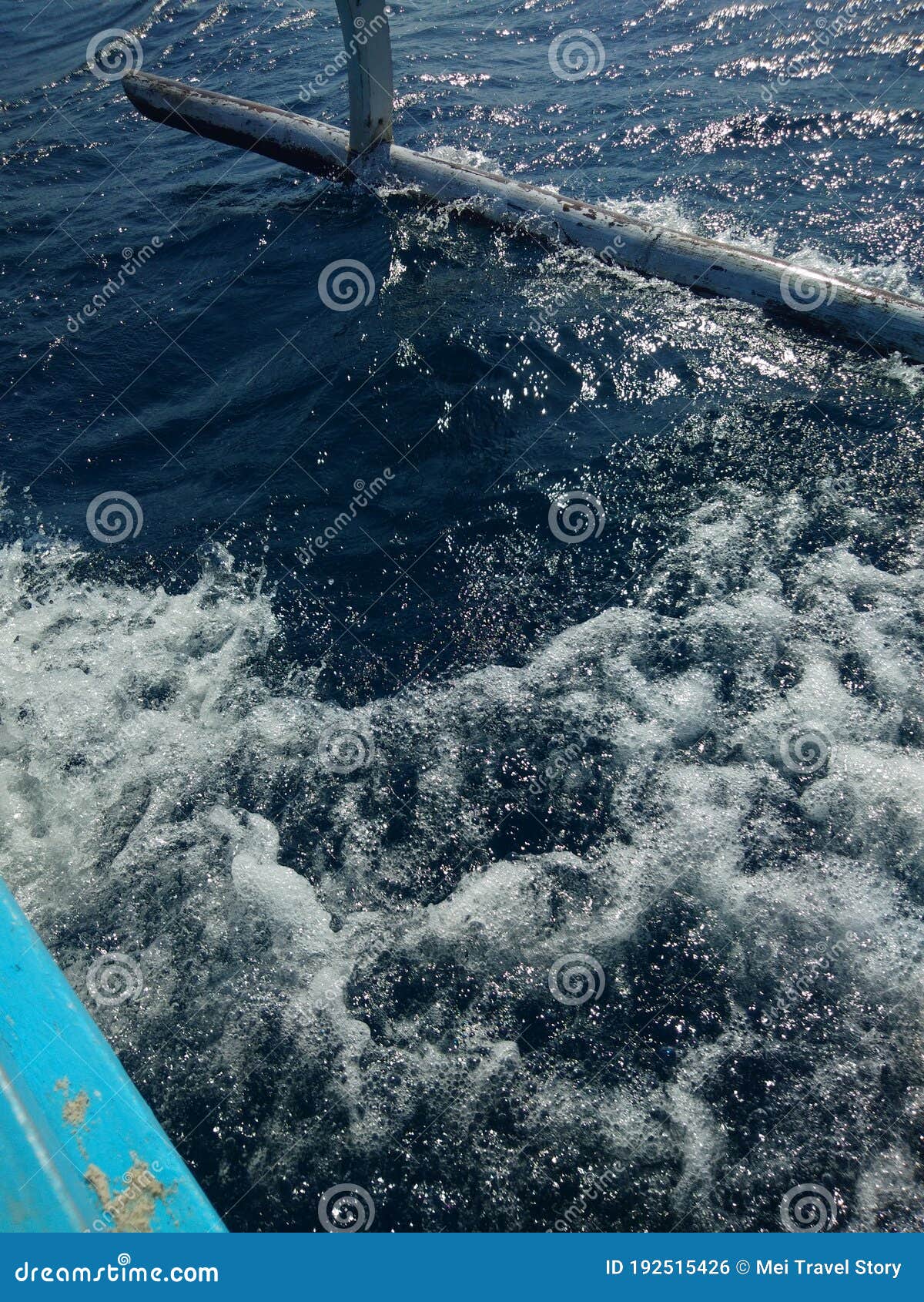The Wave when the Boat Turned Their Engine on Stock Photo - Image of ...