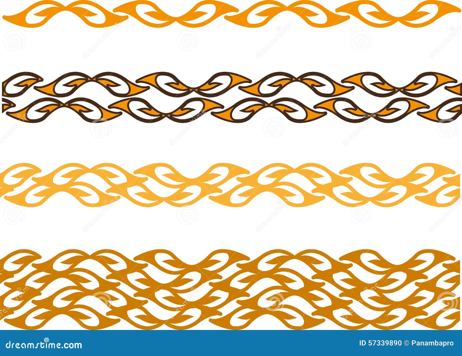Wave border stock vector. Illustration of collection - 57339890