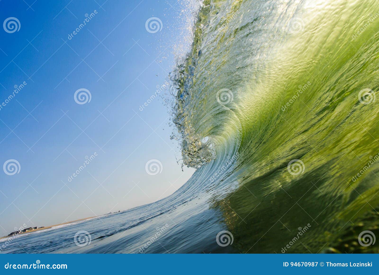 Wave break stock image. Image of break, waves, wave, sunlight - 94670987