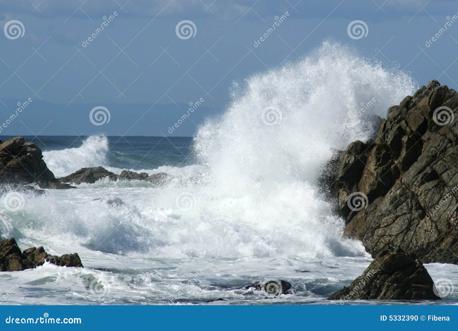 A wave breake stock photo. Image of seascape, nautical - 5332390