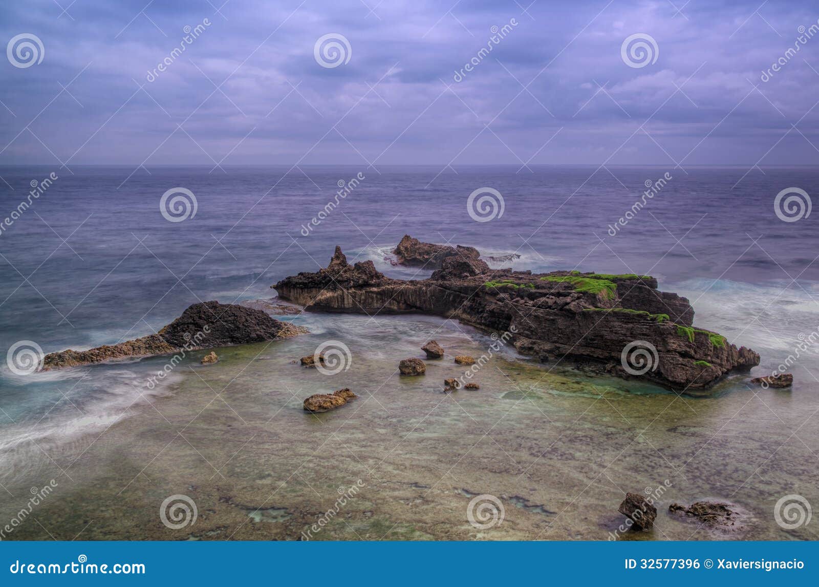 Wave Breaker stock photo. Image of crashing, formations - 32577396