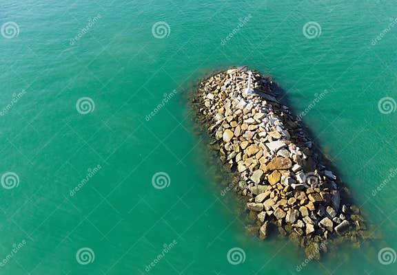 Wave breaker stone stock photo. Image of breakwater, direction - 33839830
