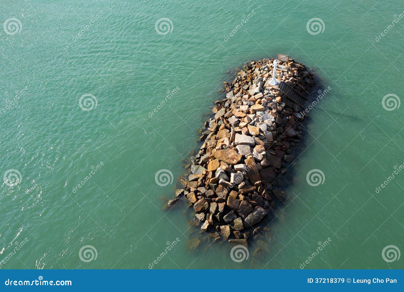 Wave breaker stone stock image. Image of beacon, signal - 37218379