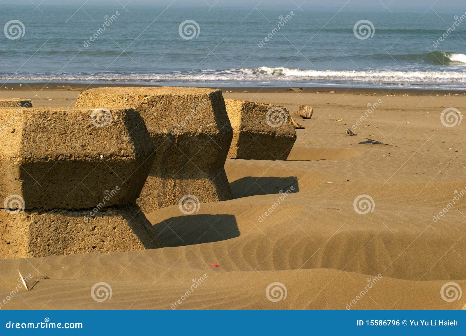 Wave Breakers stock photo. Image of stone, white, seaside - 15586796