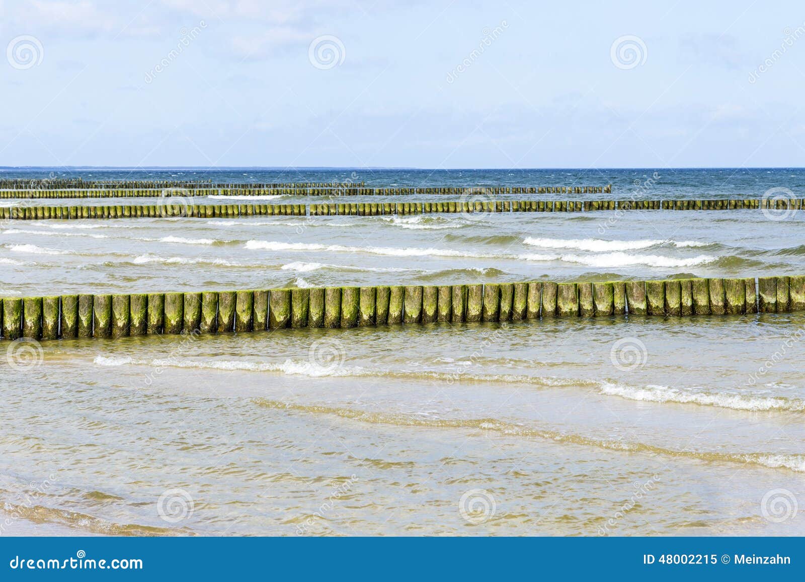 Wave Breakers at the Baltic Sea Stock Image - Image of germany ...