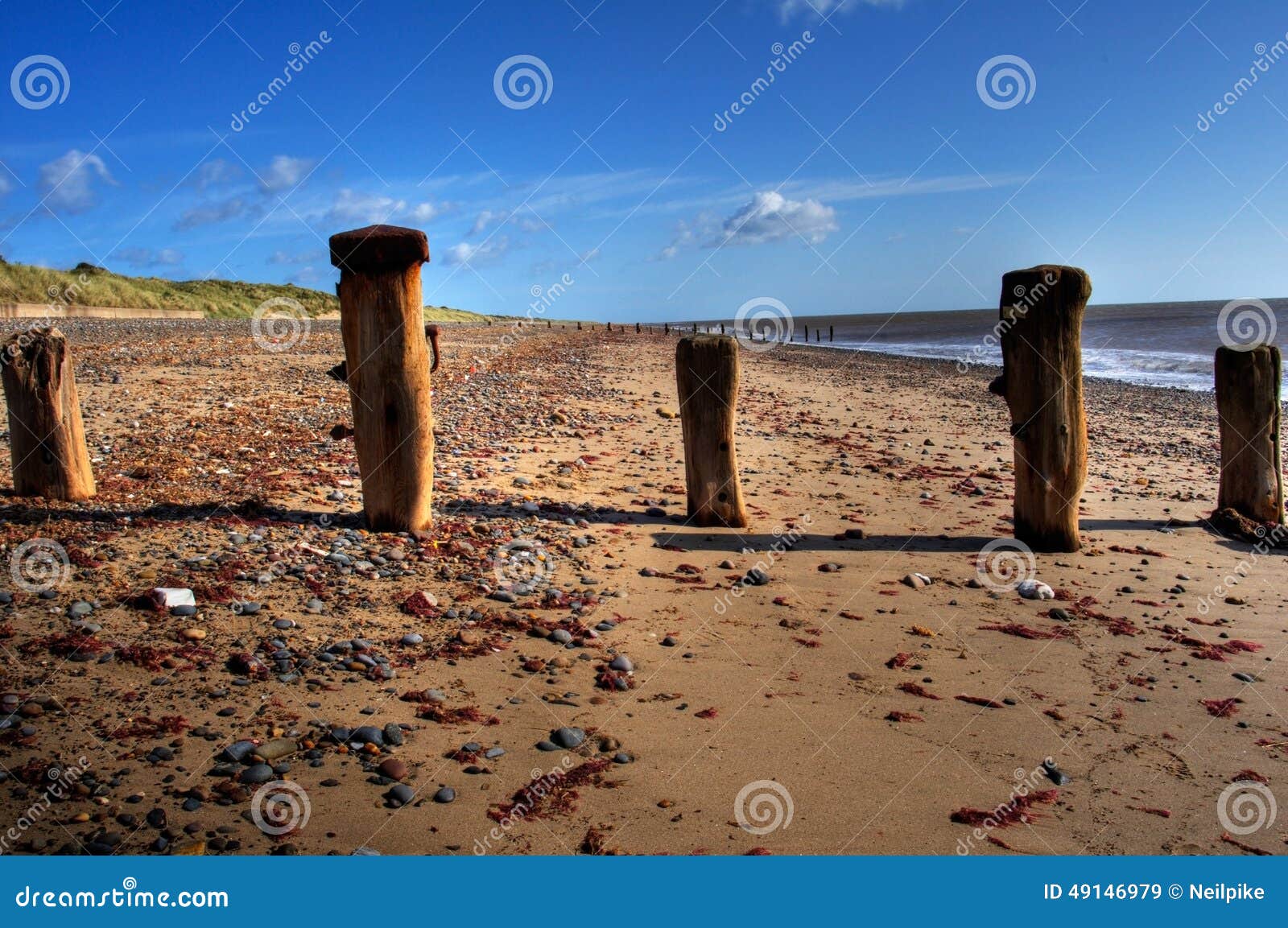 Wave breakers, Spurn Point stock image. Image of point - 49146979