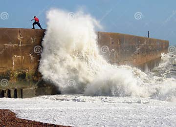 Wave breaking stock image. Image of wave, dangerous, freak - 49957
