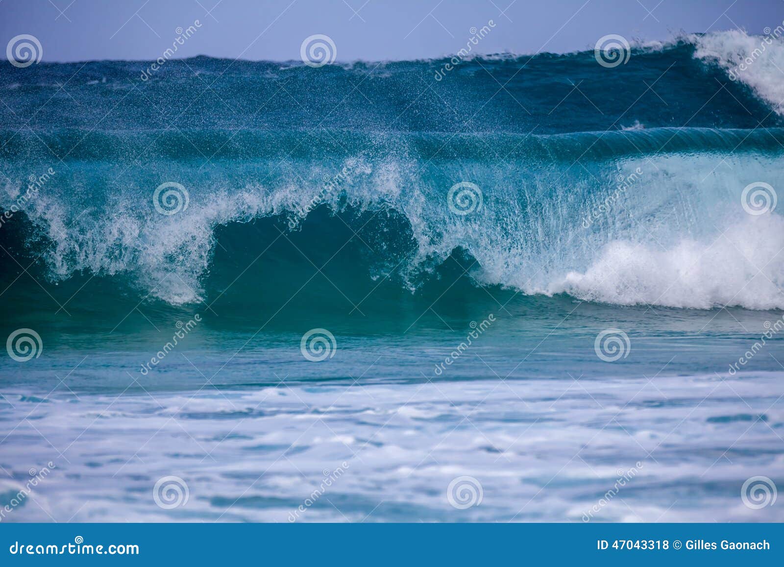 Wave breaking stock photo. Image of barrel, wave, blue - 47043318