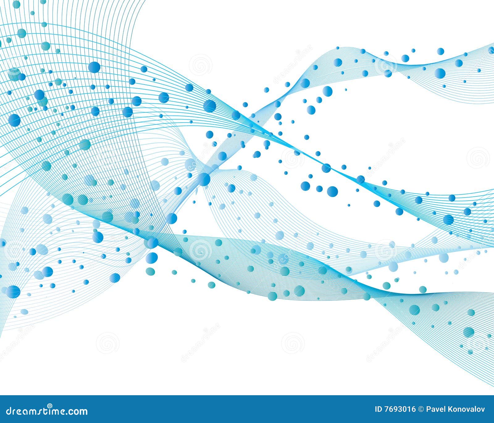 Wave and bubbles stock vector. Illustration of abstract - 7693016