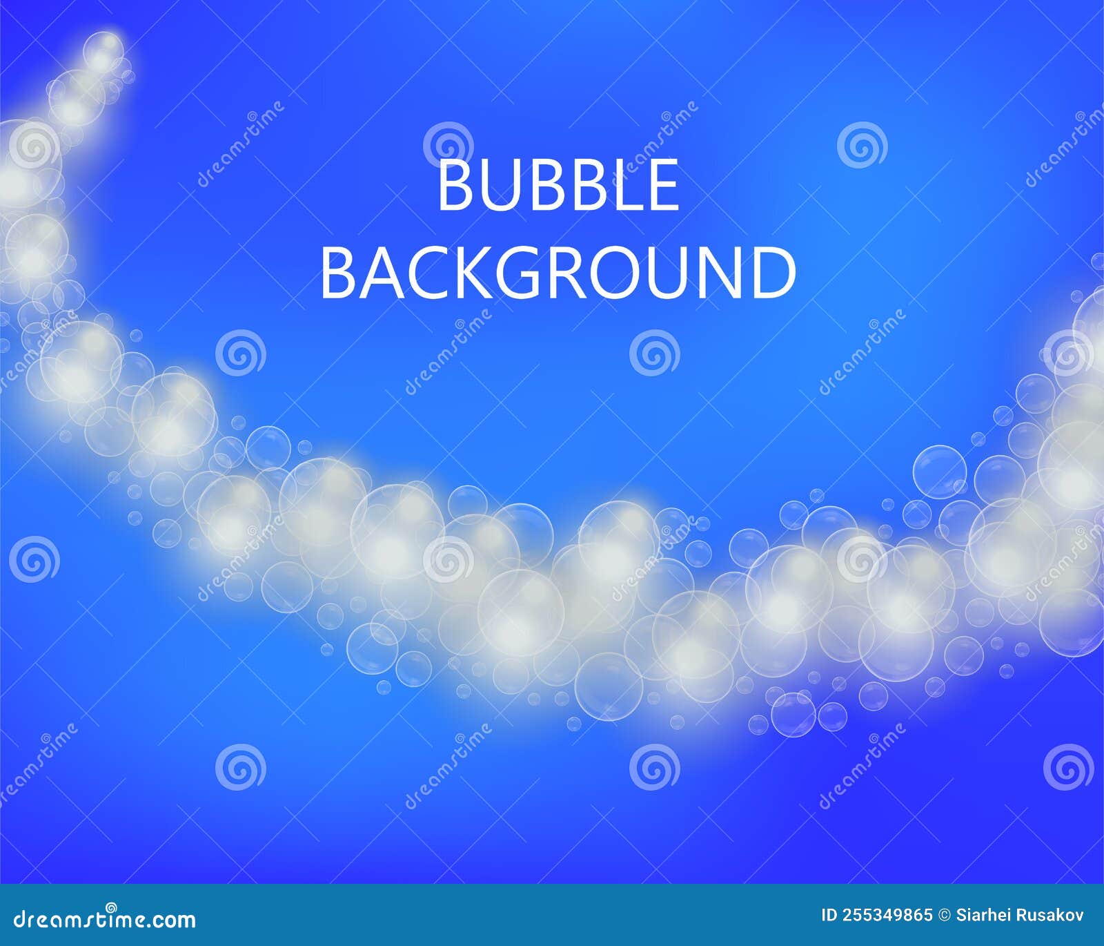 Wave of Bubbles. Vector Background for Your Design. Stock Vector ...