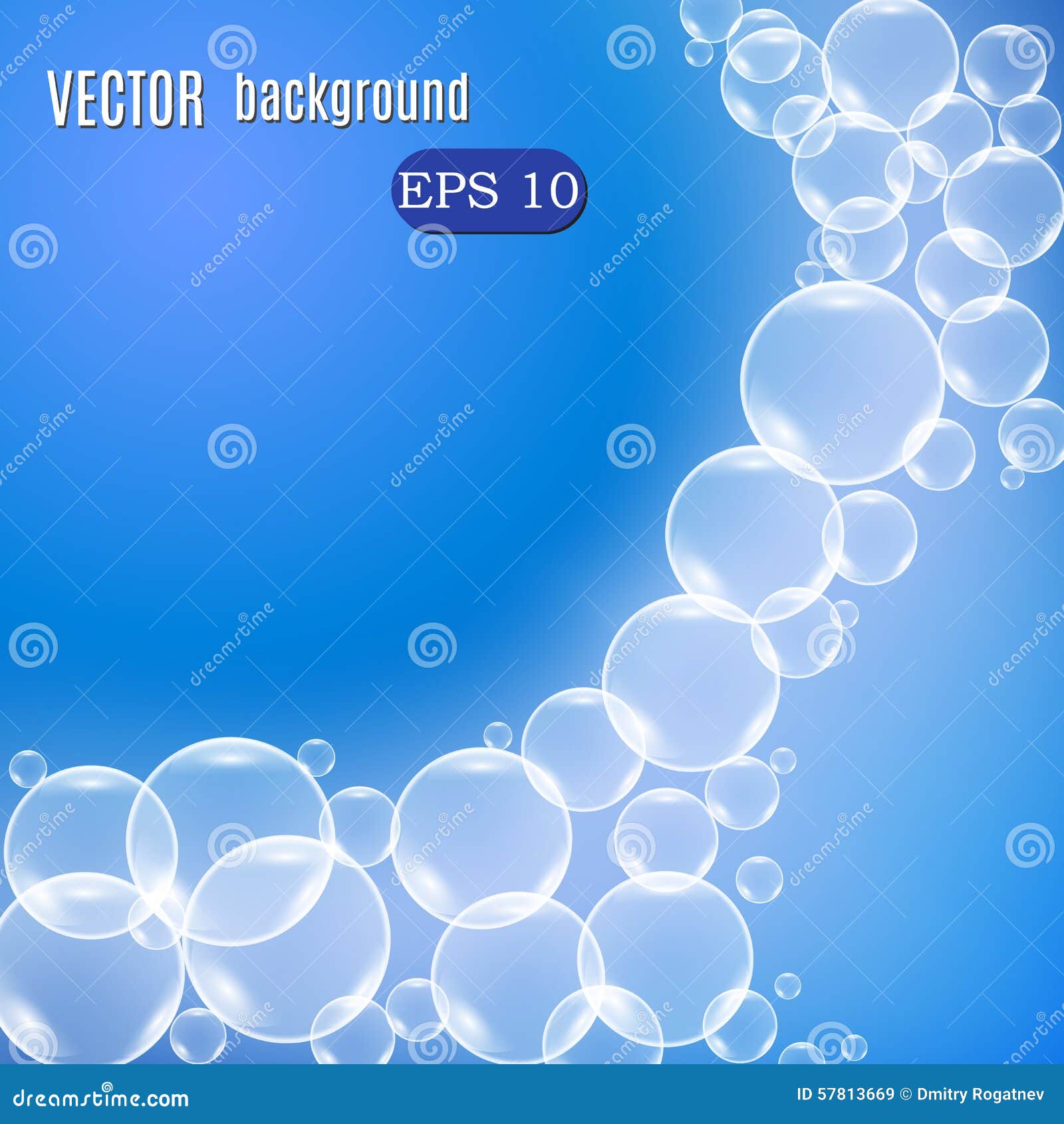 Wave of bubbles. stock vector. Illustration of concept - 57813669