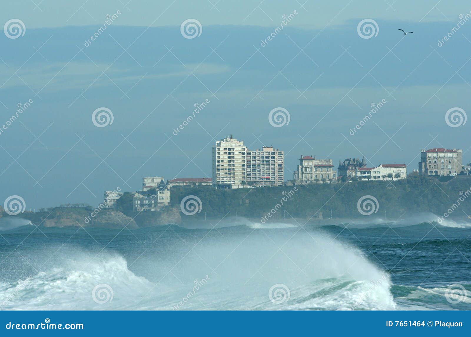 Wave and building stock photo. Image of nature, absence - 7651464