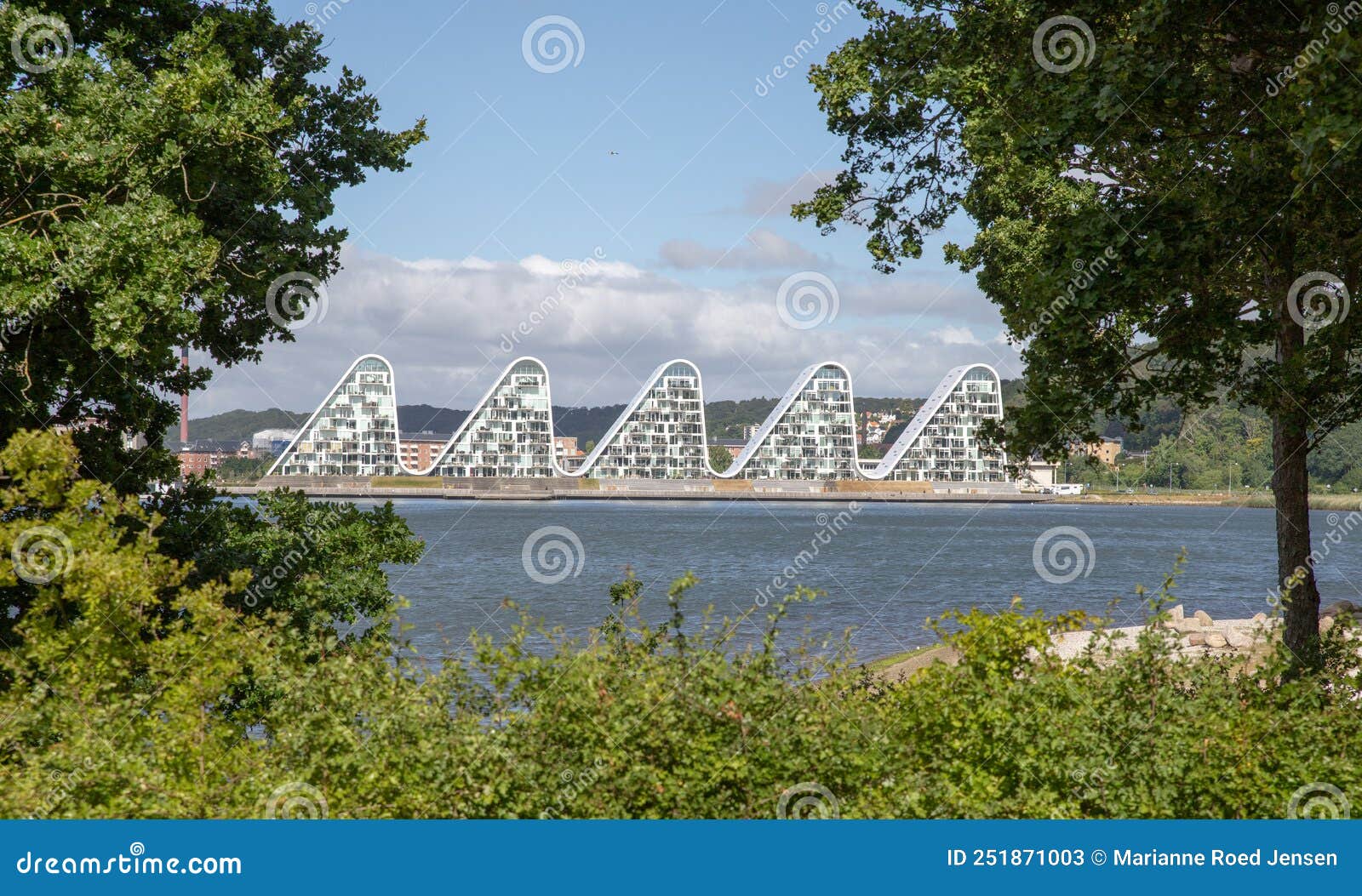 The Wave Building in Vejle, Denmark Editorial Stock Photo - Image of ...