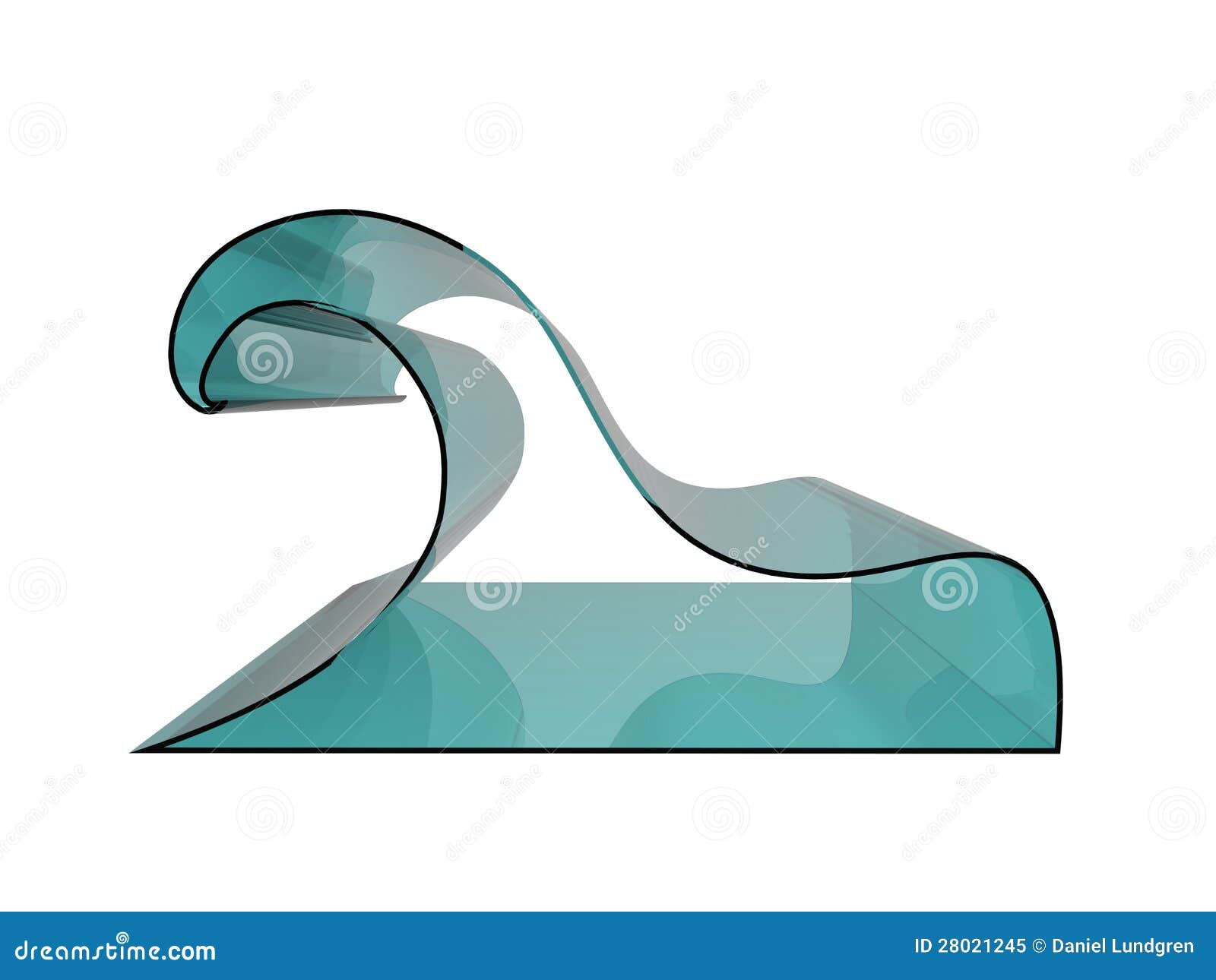 Wave Chair stock illustration. Illustration of chair - 28021245