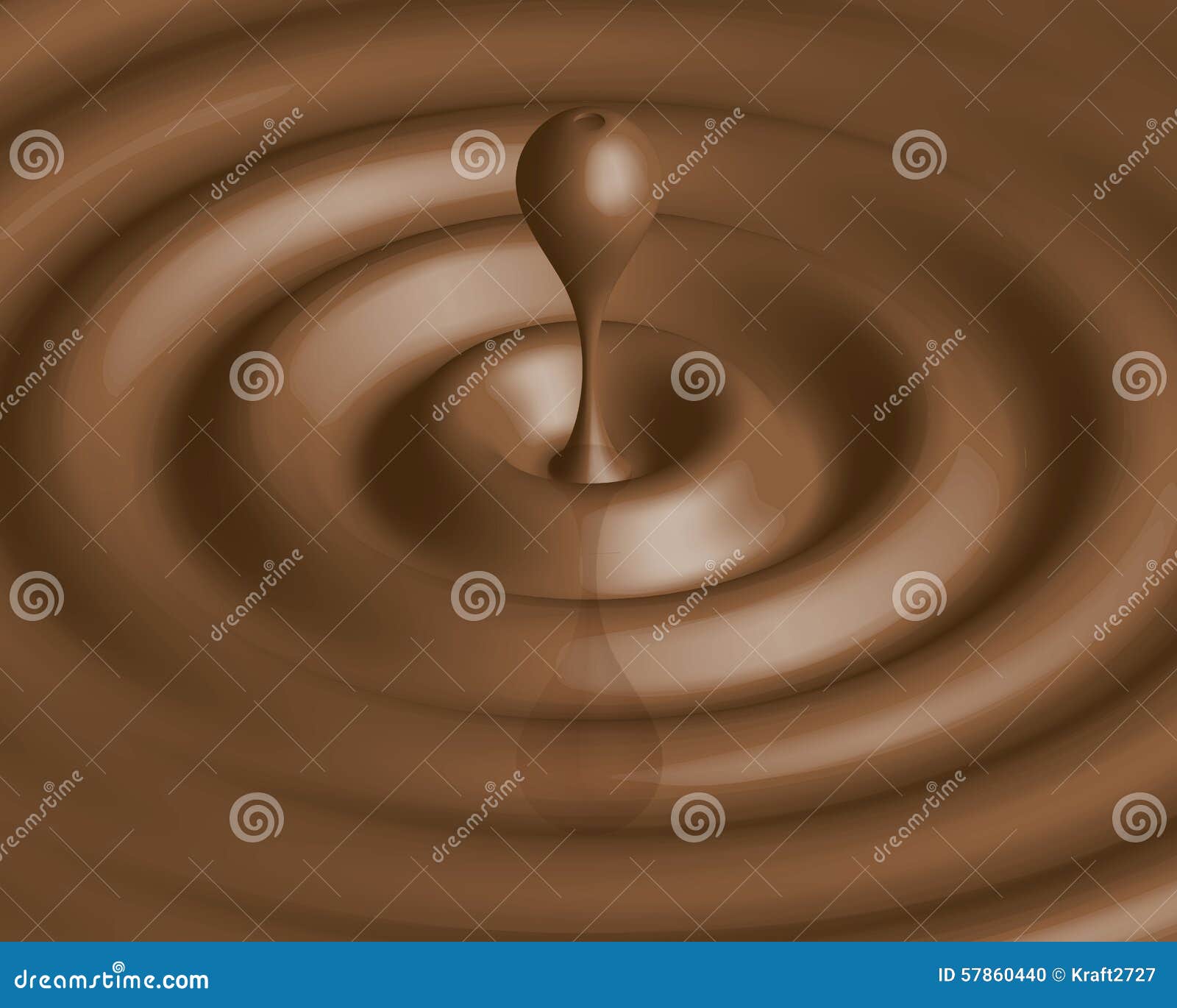 Wave of chocolate stock illustration. Illustration of motion - 57860440