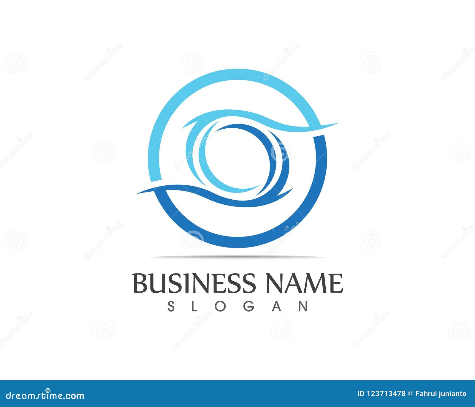 Wave Circle Logo Design Template Stock Vector - Illustration of modern ...