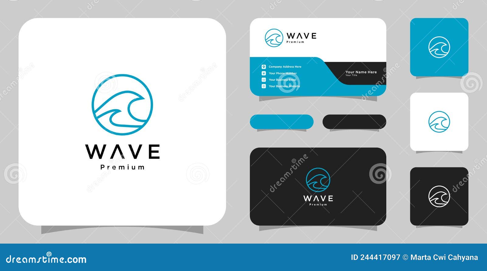 Wave Circle Logo Vector Design Stock Vector - Illustration of ocean ...