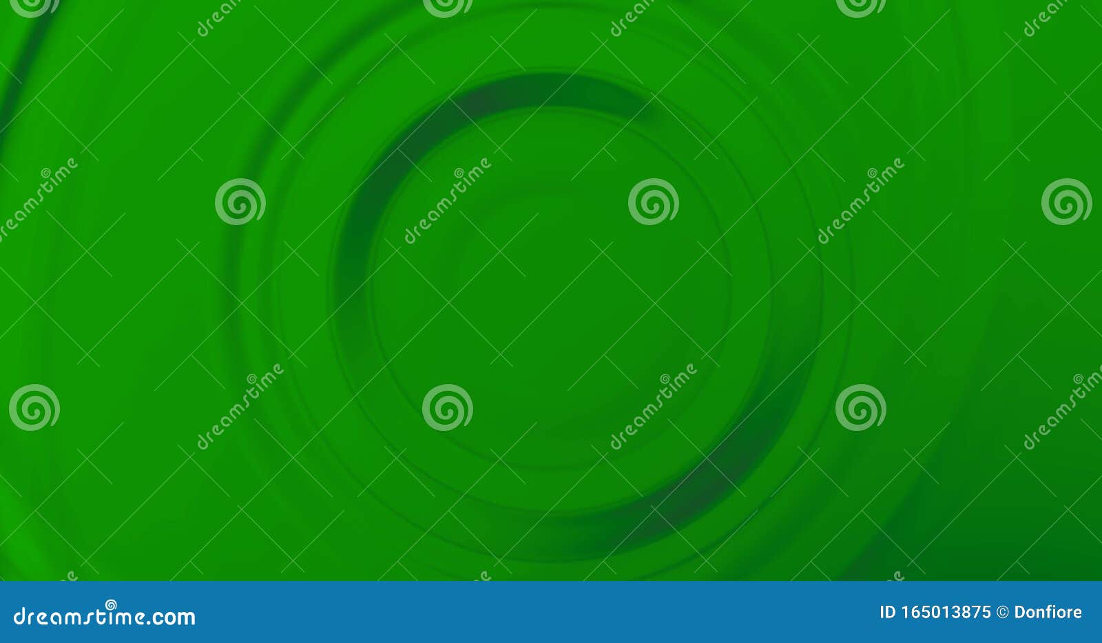 Wave Circle Water Effect in Movement on Surface on Chroma Key Green ...