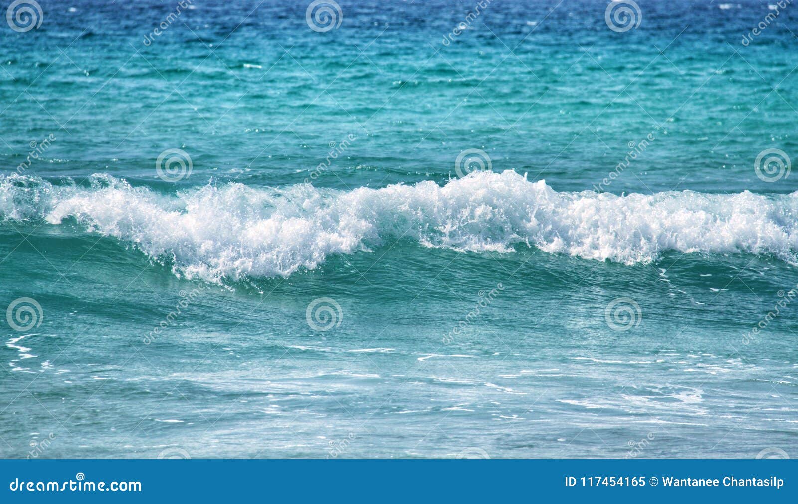 Wave of the Clear Blue Ocean, Thailand Stock Image - Image of beach ...