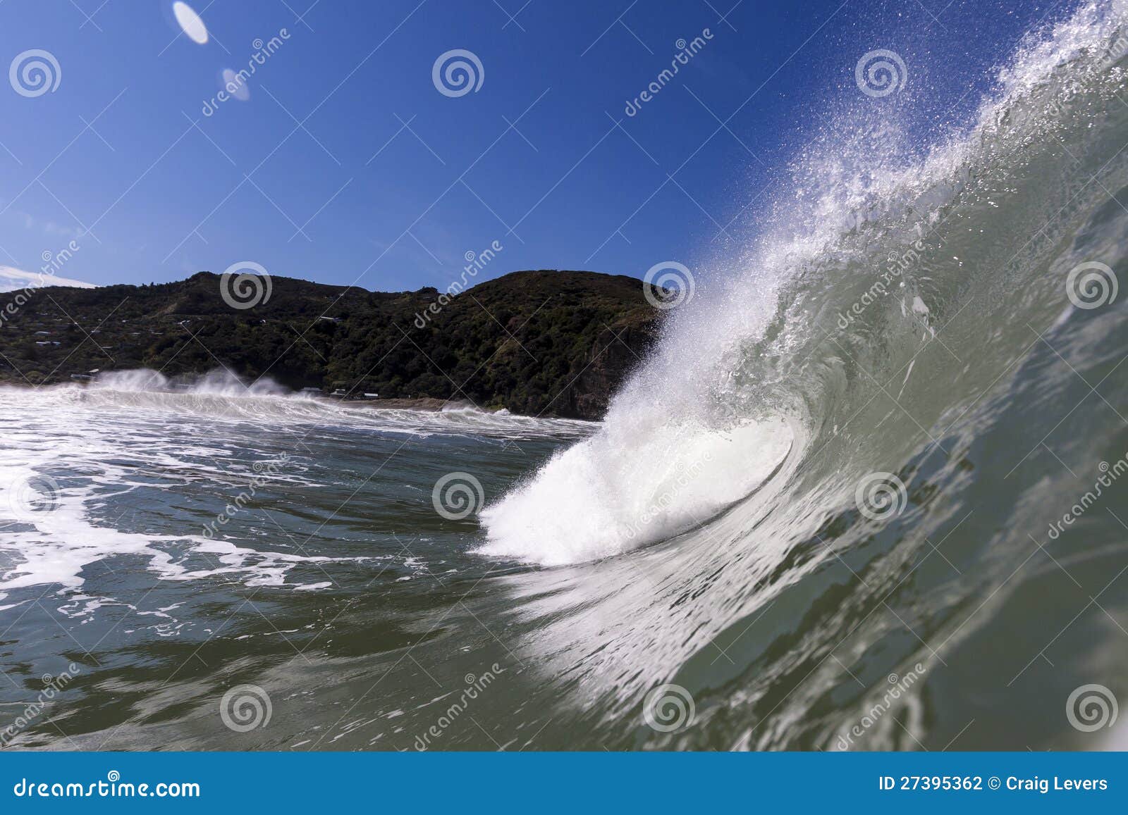 Wave close up stock photo. Image of beach, tube, coast - 27395362